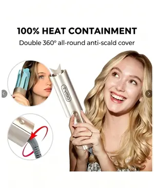 TYMO BEAUTY Curlpro Plus Automatic Curling Iron - Glod