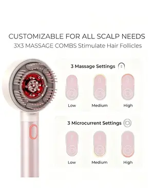 TYMO BEAUTY Trithera Red Light Scalp Therapy Massage Brush