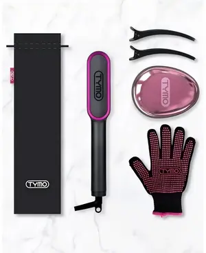 TYMO BEAUTY Ring Hair Straightening Comb - Black
