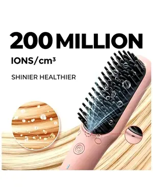 TYMO BEAUTY Ionic Mini Hair Straightening Brushes - Pink
