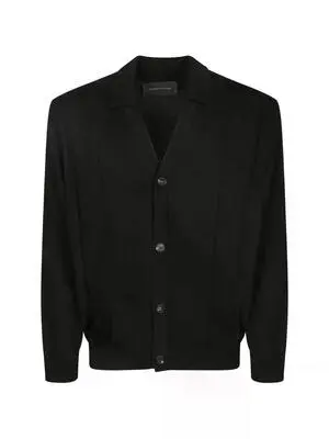 Tagliatore Fine-knit Button-up Cardigan - Black