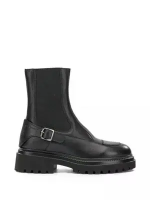 SUMMERY COPENHAGEN Buckle-detail Chunky-sole Boots