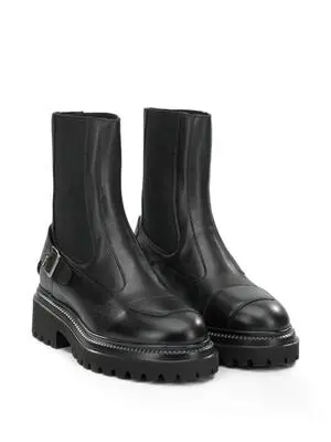SUMMERY COPENHAGEN Buckle-detail Chunky-sole Boots
