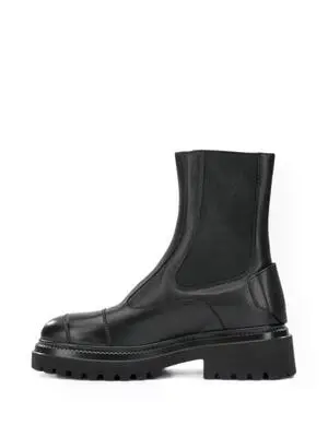 SUMMERY COPENHAGEN Buckle-detail Chunky-sole Boots