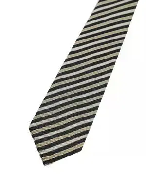 Junya Watanabe Striped Silk Tie