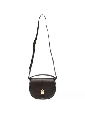 DEMELLIER Siena Grained Leather Saddle Bag - Brown