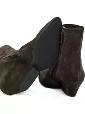 DEL CARLO Suede Pointed-toe Boots