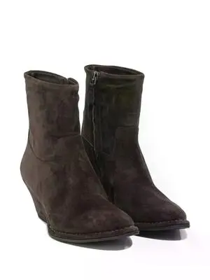 DEL CARLO Suede Pointed-toe Boots