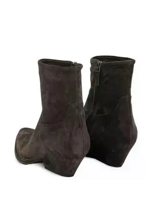 DEL CARLO Suede Pointed-toe Boots