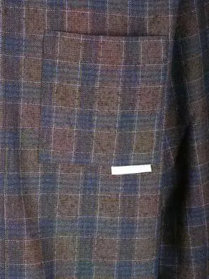 GR10K Plaid Snap-button Overshirt
