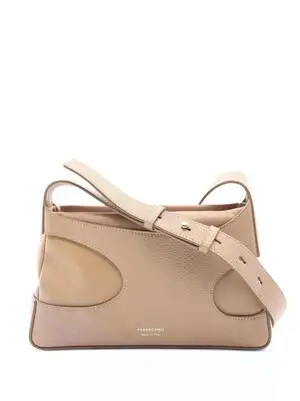 FERRAGAMO 2010s Leather Shoulder Bag - Neutrals