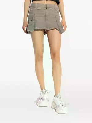Balenciaga Frayed-detail Mini Skirt