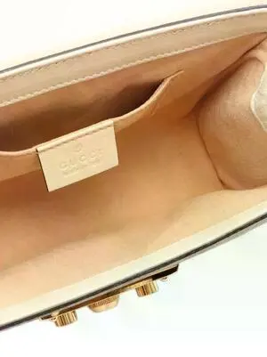 Gucci 2010s Small Padlock Gg Supreme Shoulder Bag - Neutrals
