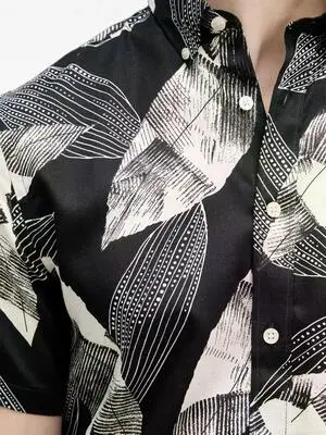 LINDBERGH Leaf-print Short-sleeve Shirt