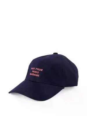 Drole De Monsieur Slogan Embroidered Baseball Cap
