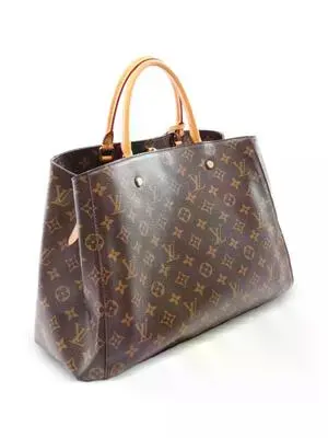 LOUIS VUITTON 2014 Gm Montaigne Monogram Tote Bag