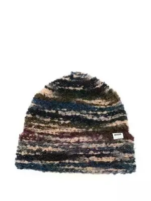 DRYKORN Striped Chunky-knit Beanie Hat - Blue