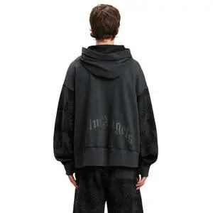 Palm Angels Palms Curved Logo Hoodie 'gray