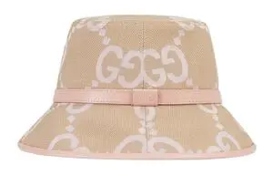 Gucci Jumbo Gg Bucket Hat 'beige Light Pink