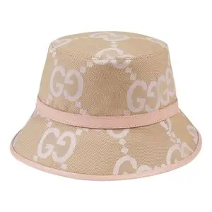 Gucci Jumbo Gg Bucket Hat 'beige Light Pink - Beige/light Pink