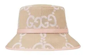 Gucci Jumbo Gg Bucket Hat 'beige Light Pink - Beige/light Pink