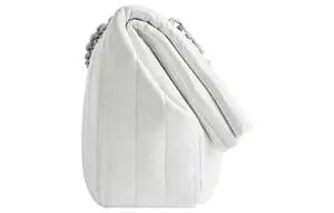 Balenciaga Monaco Medium Chain Bag Quilted - Off White