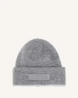Jacquemus Gros Grain Ribbed Beanie - Grey