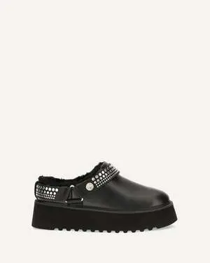 Pinko Martina Brushed Leather Ankle Boots - Black