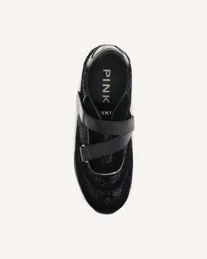 Pinko Yulia Suede Sneakers With Sequins