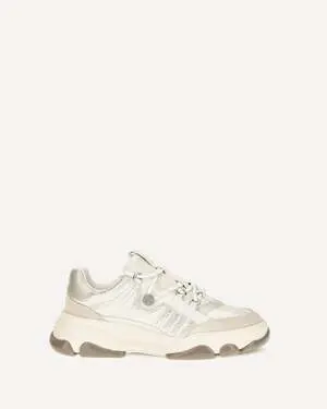 Pinko Athena Leather Sneakers With Sequin Details