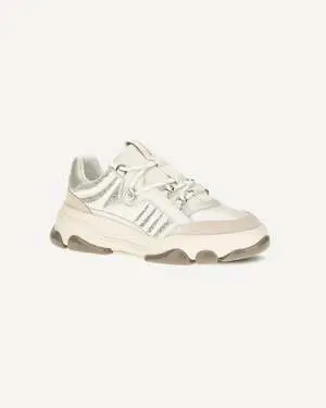 Pinko Athena Leather Sneakers With Sequin Details