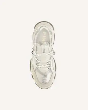 Pinko Athena Leather Sneakers With Sequin Details