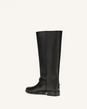 Pinko Leather Boots With Buckle