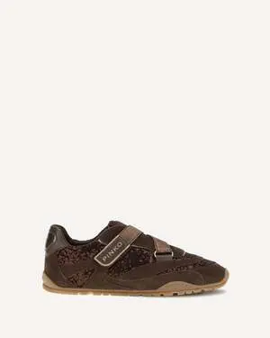 Pinko Yulia Suede Sneakers With Sequins