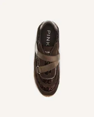 Pinko Yulia Suede Sneakers With Sequins