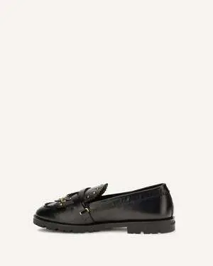 Pinko Nora Leather Loafers