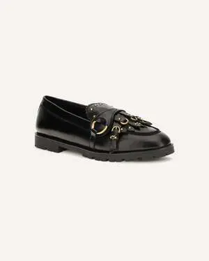 Pinko Nora Leather Loafers