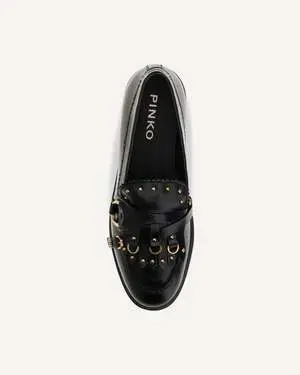 Pinko Nora Leather Loafers