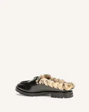 Pinko Nora Padded Leather Sabots