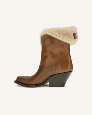 Chloé Azelan Fur-lined Ankle Boots