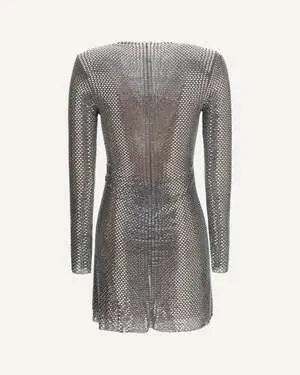 SELF-PORTRAIT Jewel-detail Wrap Dress