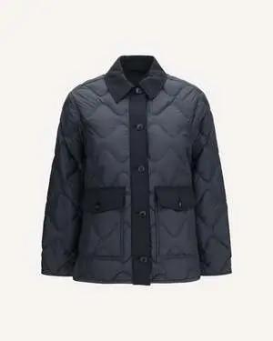Woolrich Heritage Stand Up Collar Down Jacket Feale - Grey