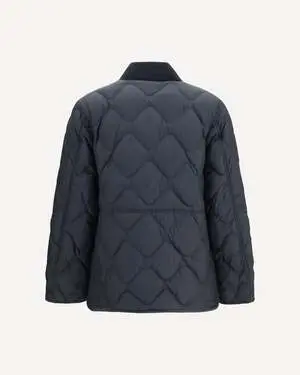 Woolrich Heritage Stand Up Collar Down Jacket Feale - Grey