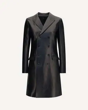 TOM FORD Double-breasted Lambskin Coat