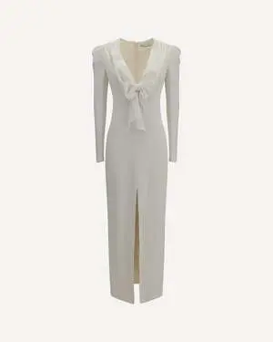 Alessandra Rich V-neck Dress With Bow