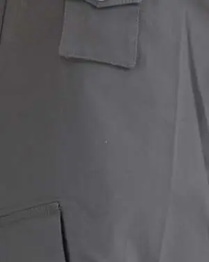 GANNI Stretch Cotton Cargo Pants - Grey
