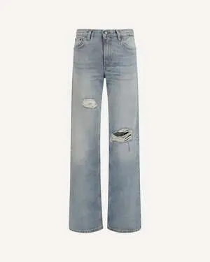 HAIKURE Star Marfa Straight-leg Jeans With A Distressed Finish