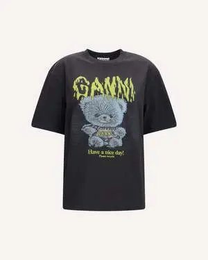 GANNI Forest Teddy Graphic T-shirt Femae