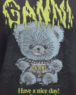 GANNI Forest Teddy Graphic T-shirt Femae