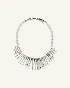 Alessandra Rich Crystal Fringe Necklace